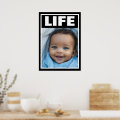 Pro-Life Baby Beautiful Black Baby Boy Smiling Poster | Zazzle