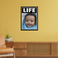 Pro-Life Baby Beautiful Black Baby Boy Smiling Poster | Zazzle