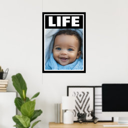 Pro-Life Baby Beautiful Black Baby Boy Smiling Poster | Zazzle