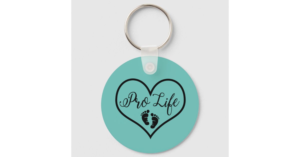 Pro Life Baby Feet Keychain | Zazzle
