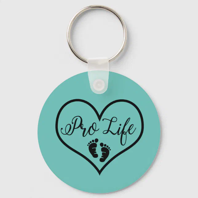 Pro Life Baby Feet Keychain | Zazzle