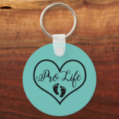 Pro Life Baby Feet Keychain | Zazzle