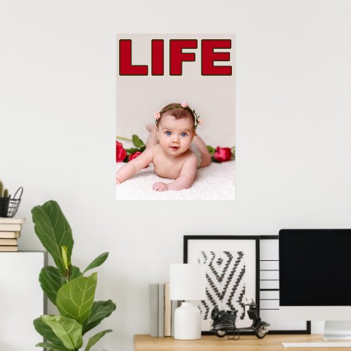 PRO-LIFE BABY GIRL INFANT ROSES POSTER | Zazzle