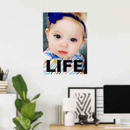 PRO-LIFE BABY GIRL RIGHT TO LIFE POSTER | Zazzle