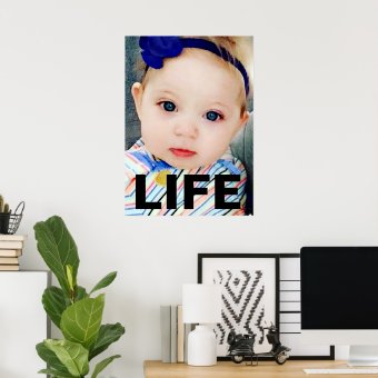 PRO-LIFE BABY GIRL RIGHT TO LIFE POSTER | Zazzle