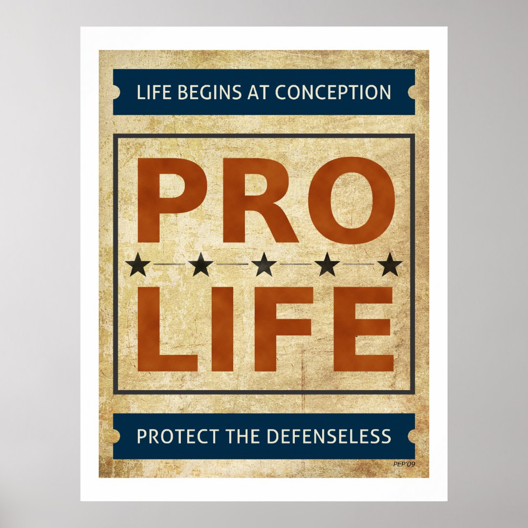 Pro Life Billboard Poster | Zazzle