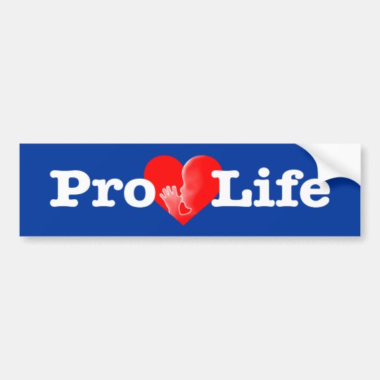 “PRO-LIFE” BUMPER STICKER | Zazzle.com