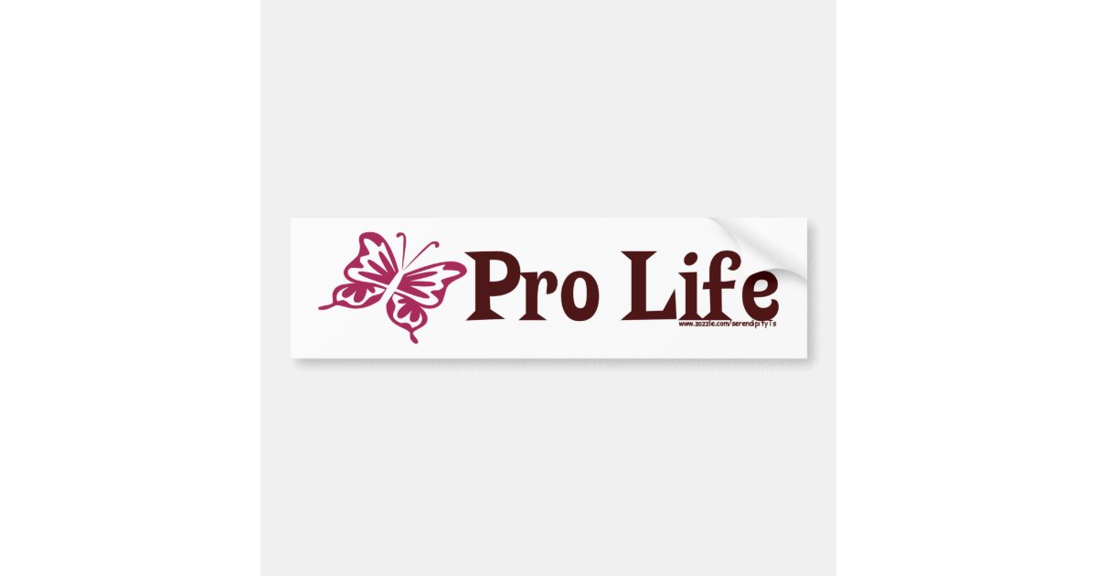 Pro Life Bumper Sticker | Zazzle