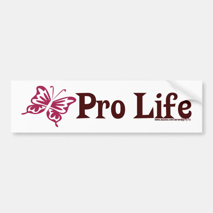 Pro Life Bumper Sticker | Zazzle