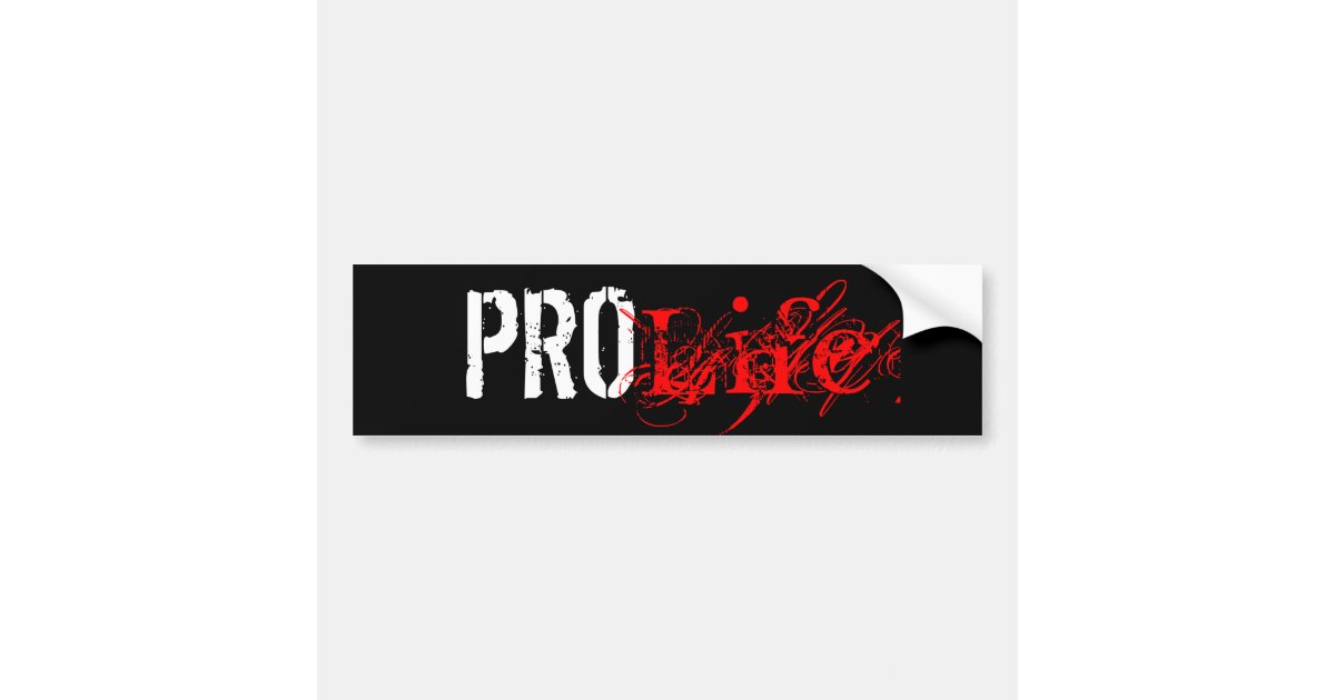 Pro Life Bumper Sticker | Zazzle
