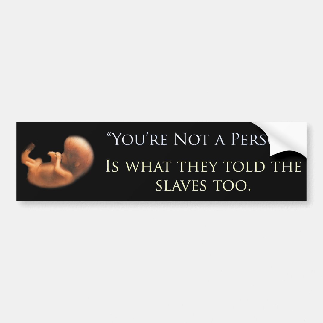 Pro-Life Bumper Sticker | Zazzle