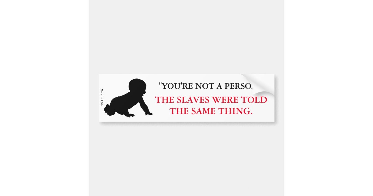 Pro-Life Bumper Sticker | Zazzle