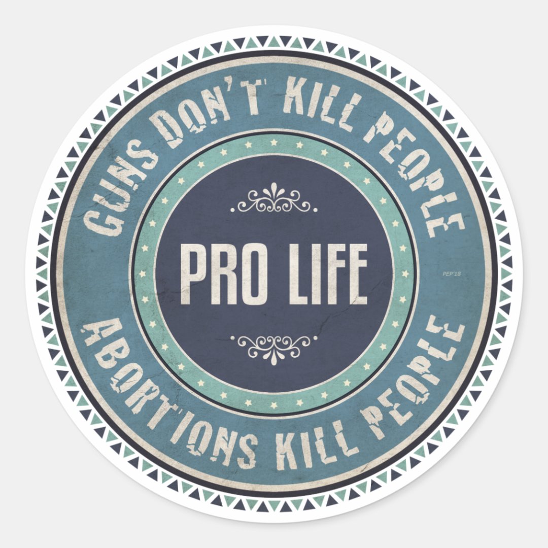 Pro Life Classic Round Sticker | Zazzle