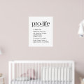Pro-Life Definition Wall Art | Zazzle