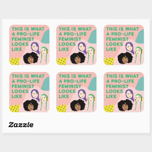 Pro-life Feminist Squad Stickers | Zazzle
