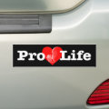 "PRO-LIFE HEART WITH BABY” BUMPER STICKER | Zazzle