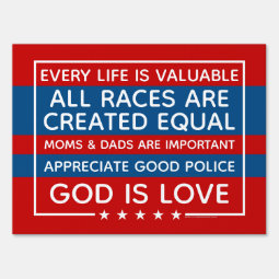 Pro-Life Pro-Family Christian Conservative Yard Sign | Zazzle