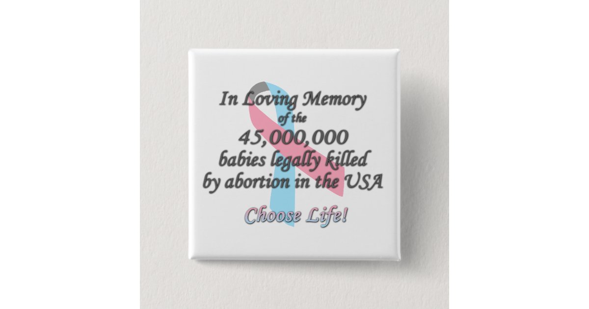 Pro Life Ribbon, In Loving Memory Pro-Life Pin | Zazzle