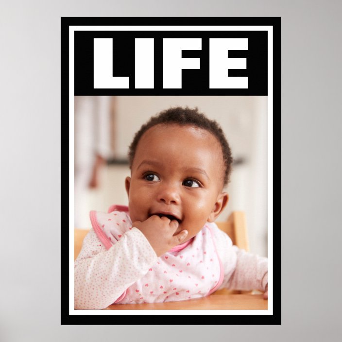 PRO-LIFE SMILING BABY GIRL INFANT LIFE POSTER | Zazzle.com