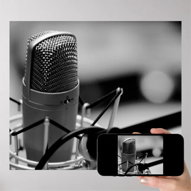 PRO MICROPHONE POSTER | Zazzle