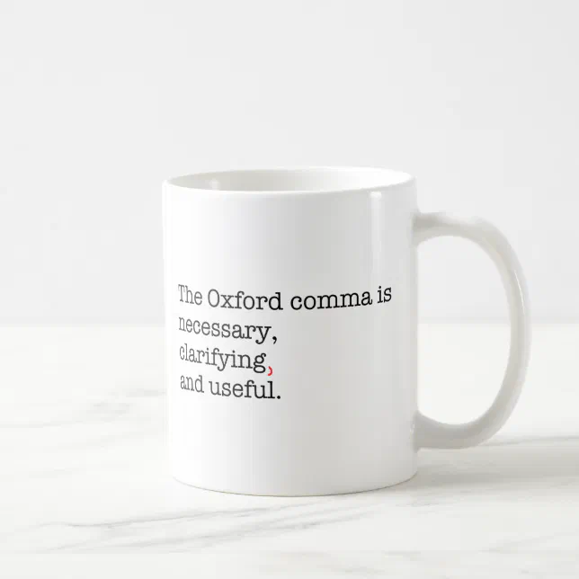 Pro-Oxford Comma Coffee Mug | Zazzle