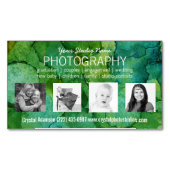 Pro Photographer with 4 Custom Sample Photos Magnetic Business Card ...