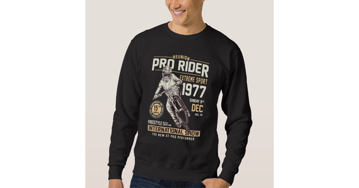 Pro Rider Extreme Sport Bike Riders Bicycle Sweatshirt | Zazzle
