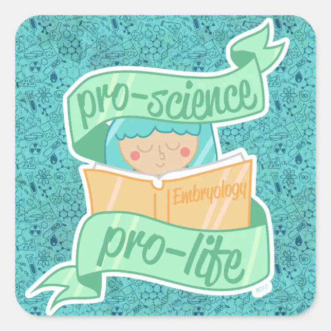 "Pro-science, Pro-life" sticker | Zazzle