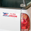 PRO UNION Bumper Sticker | Zazzle