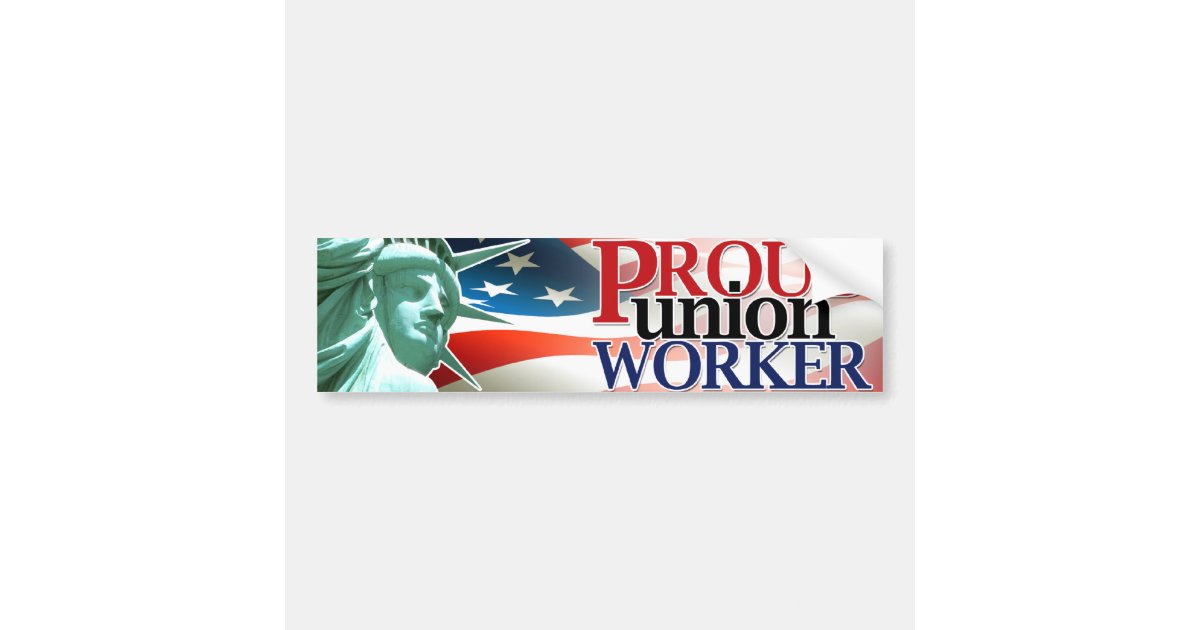 Pro Union Collection Bumper Sticker | Zazzle