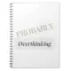 Probably Overthinking Notebook | Zazzle
