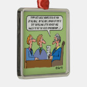 Probate Estate Lawyer Reading Will Funny Metal Ornament | Zazzle