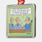 Probate Estate Lawyer Reading Will Funny Metal Ornament | Zazzle