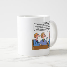 Probate Law Estate Lawyer Funny Attorney Cartoon Large Coffee Mug | Zazzle
