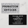 Probation Officer Legal Words Business Card | Zazzle