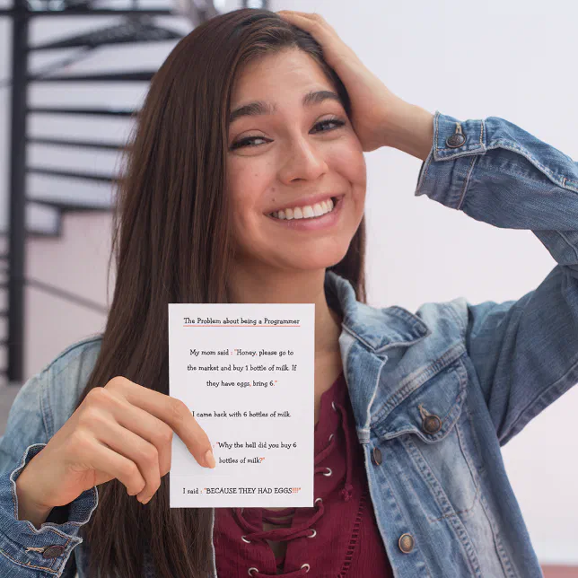 Problem about being a Programmer.. Funny Birthday Holiday Card | Zazzle