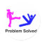 Problem Solved Classic Round Sticker | Zazzle