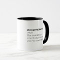 Procaffeinating Definition Caffeine Mug | Zazzle