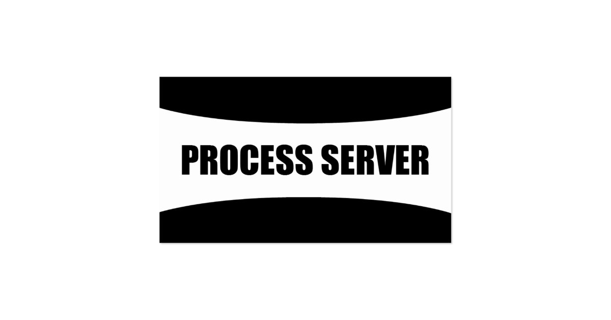 Process Server Business Card | Zazzle
