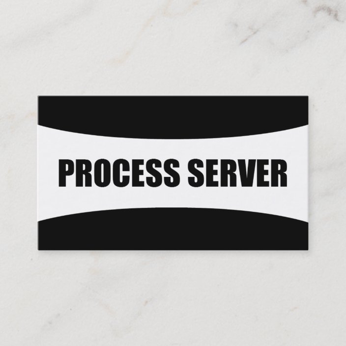 Process Server Business Card | Zazzle.com