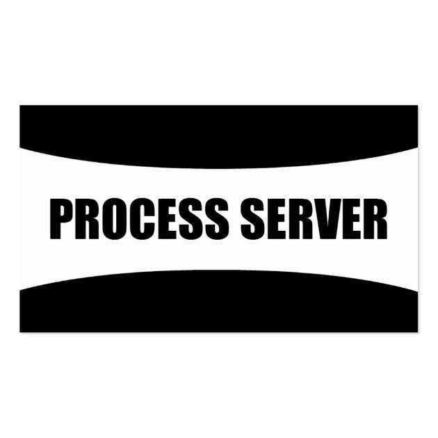 Process Server Business Card