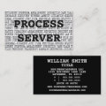 Process Server Legal Words Business Card | Zazzle