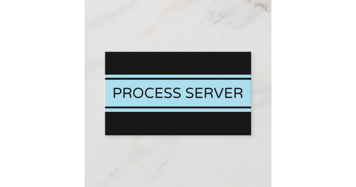 Process Server Stripe Business Card | Zazzle