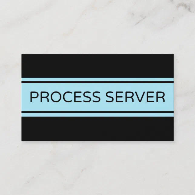 Process Server Stripe Business Card | Zazzle
