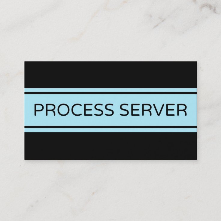 Process Server Stripe Business Card | Zazzle