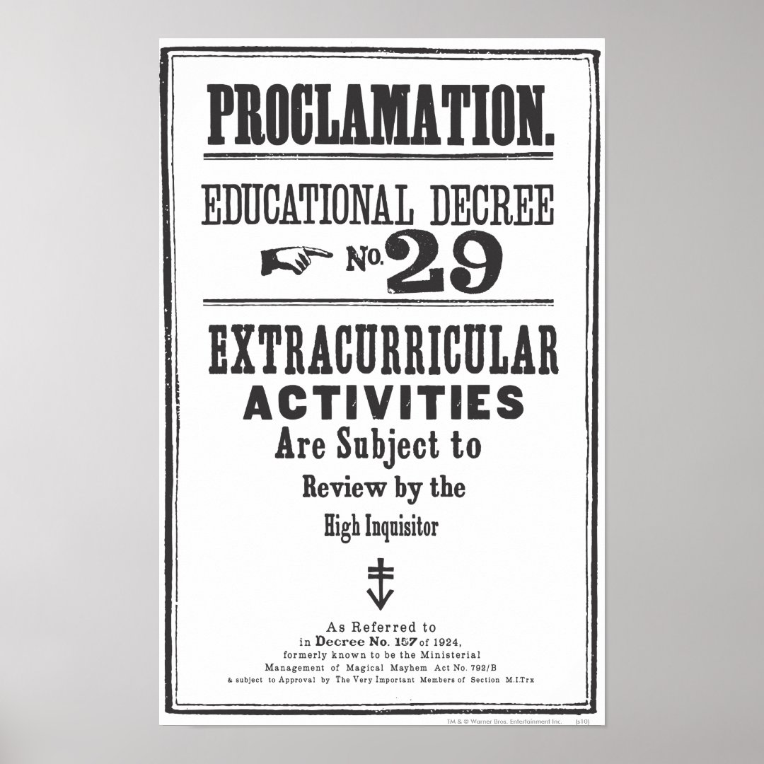 Proclamation 29 poster | Zazzle