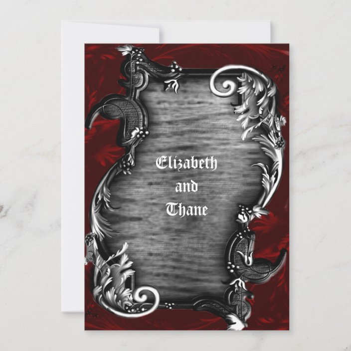 Proclamation Gothic Vampire Invitation | Zazzle.com