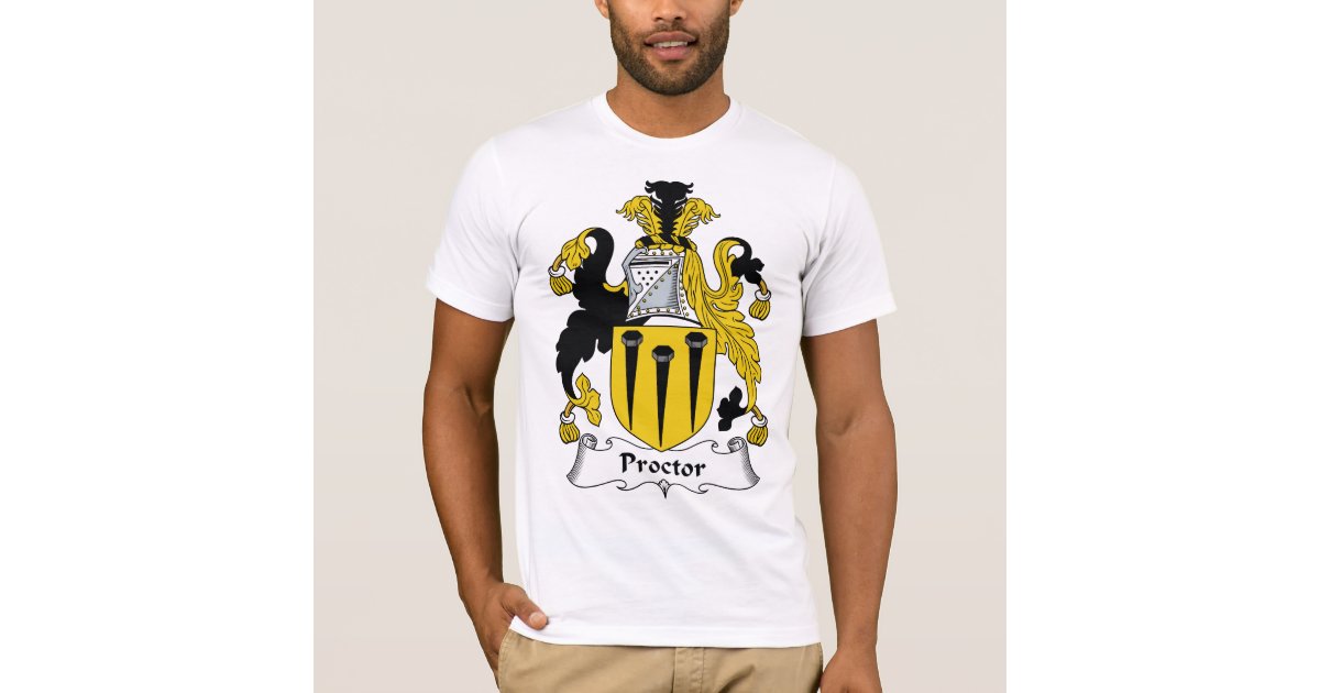 Proctor Family Crest T-Shirt | Zazzle