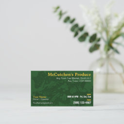 Produce Business Card | Zazzle