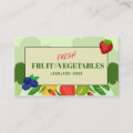 Produce Fruit and Vegetables Business Card | Zazzle